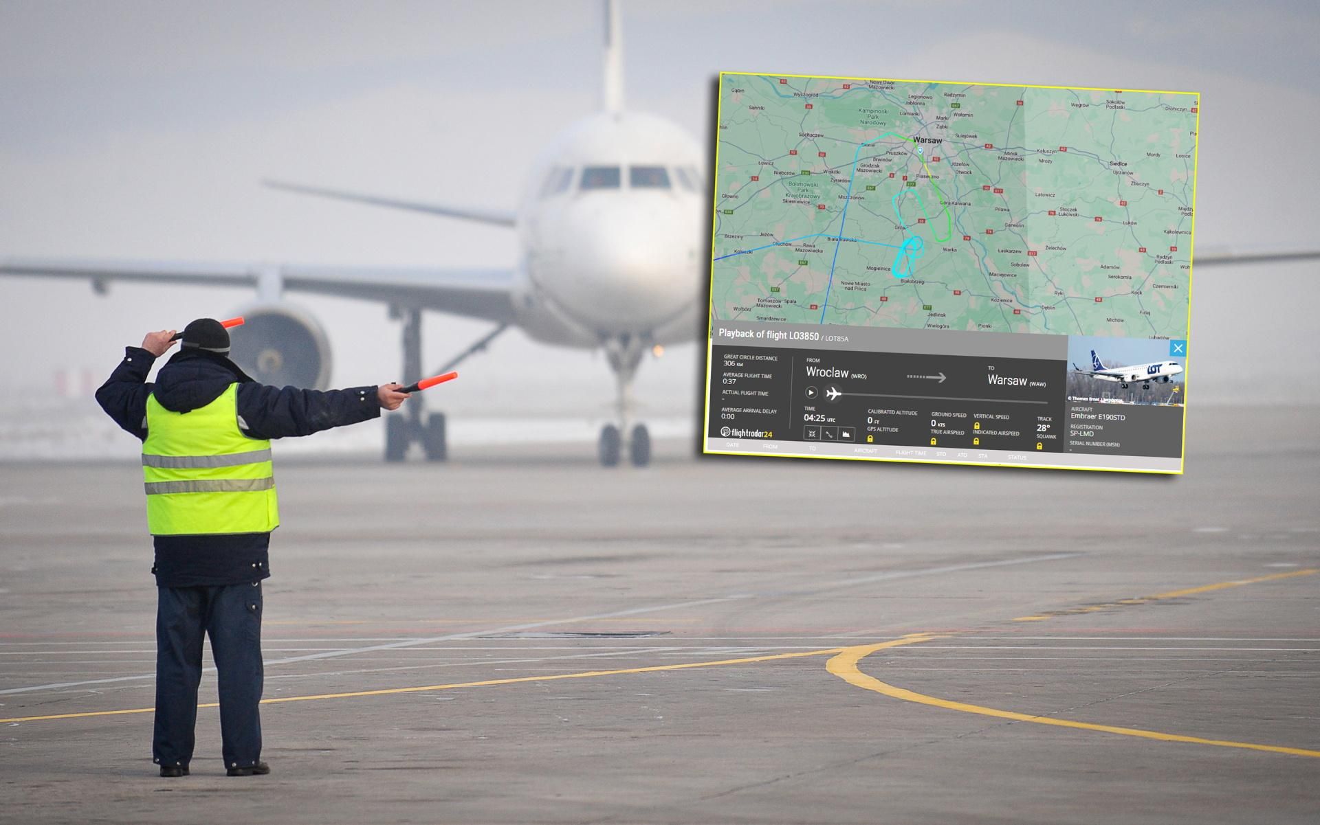 Poważne problemy na Lotnisku Chopina w Warszawie. Wstrzymane loty, samoloty krążą nad miastem ...
