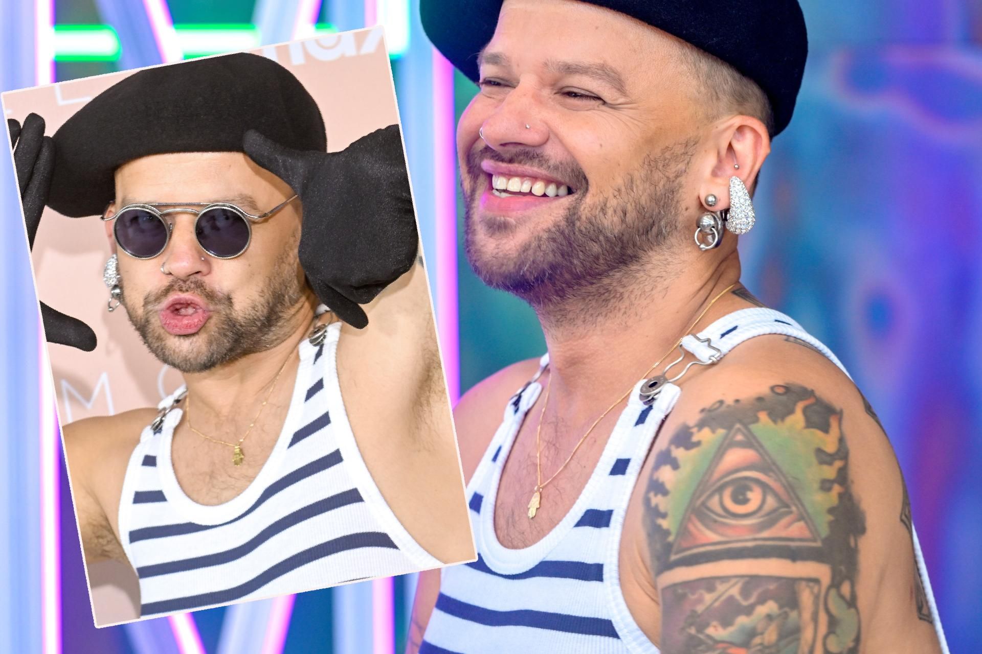 Michał Piróg na imprezie "Top model" w gorsecie i spódnicy! Zaszalał ze ...