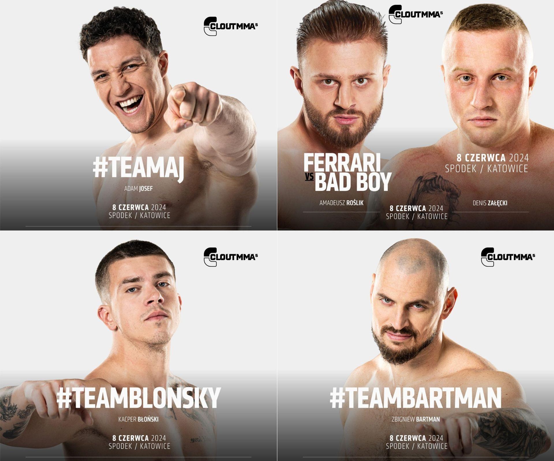 Clout MMA 5 - KARTA WALK, WALKI, ZAWODNICY. Kto walczy na Clout MMA 8.06.2024? - ESKA.pl