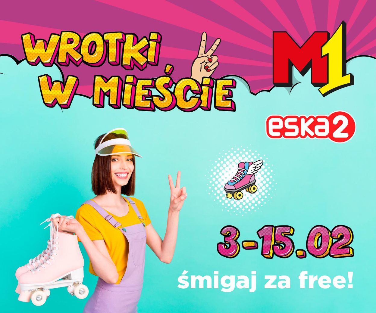 Wrotki z mieście - śmigaj za free w M1 Marki - ESKA2