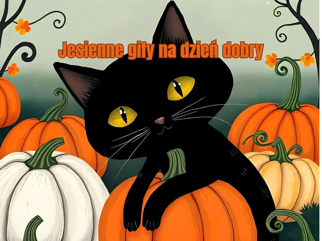 Jesienne gify na dzień dobry. Kolorowe obrazki i kartki do wysłania ...