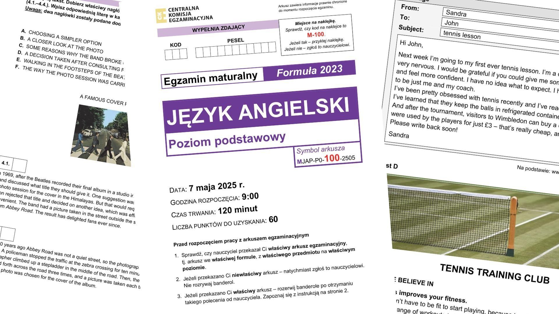 Matura angielski 2025. Odpowiedzi sugerowane w PDF, oficjalny arkusz CKE już dostępny do ...