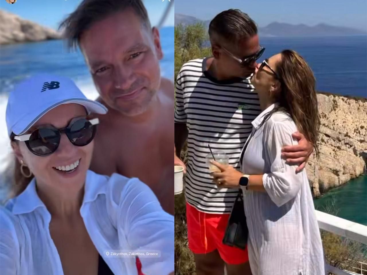 Beata Tadla i jej mąż Michał Cebula szaleją w Grecji. Czułości na łodzi ...