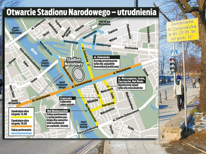 OTWARCIE NARODOWEGO: Jak dojechać, gdzie parkować, UTRUDNIENIA W RUCHU ...