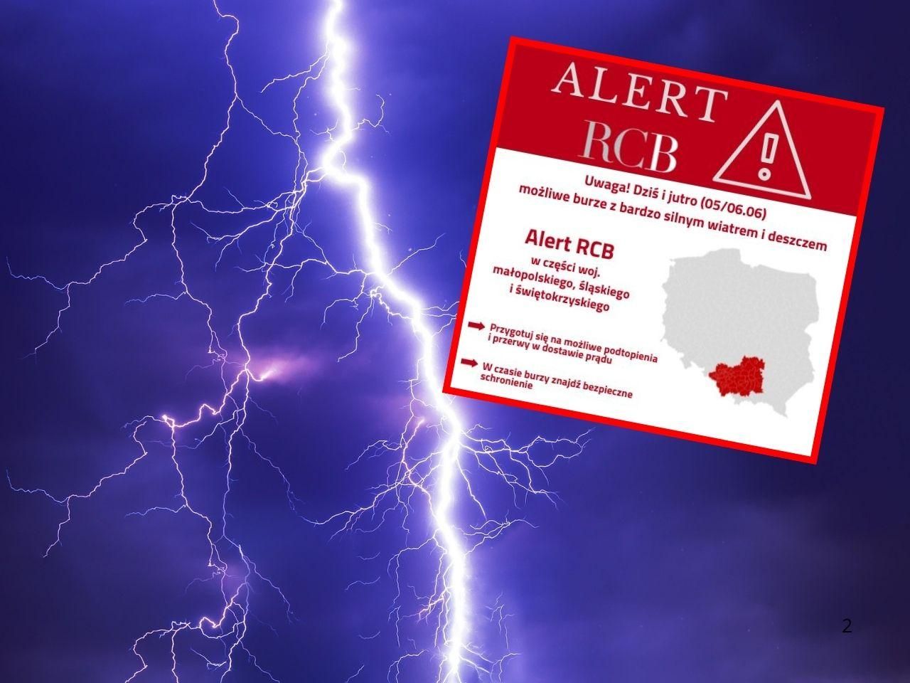 Alert RCB i ostrzeżenia IMGW. Nadchodzą intensywne burze z gradem i ulewne deszcze - Śląskie ...