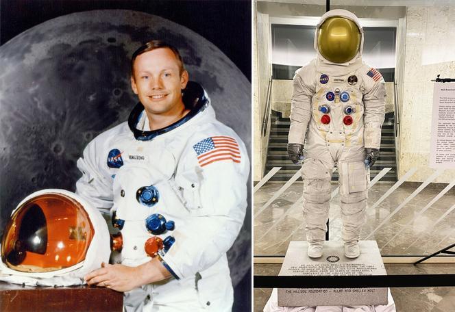 Księżycowy skafander Neila Armstronga w Planetarium Śląskim. Można go ...