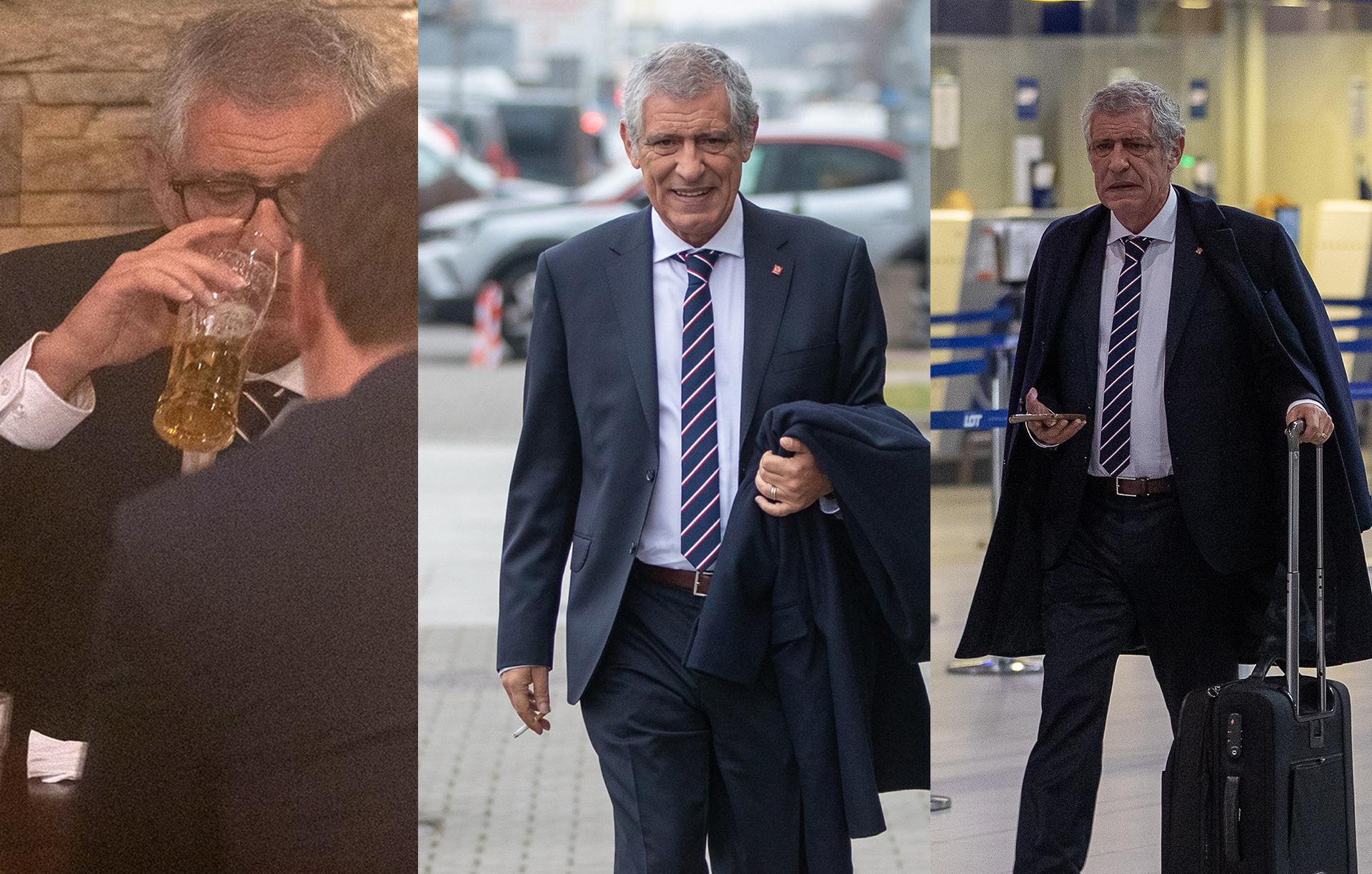 Oto pobyt Fernando Santosa w Polsce na zdjęciach. Papieros, piwko i ... Oto pobyt Fernando Santosa w Polsce na zdjęciach. Papieros, piwko i ...