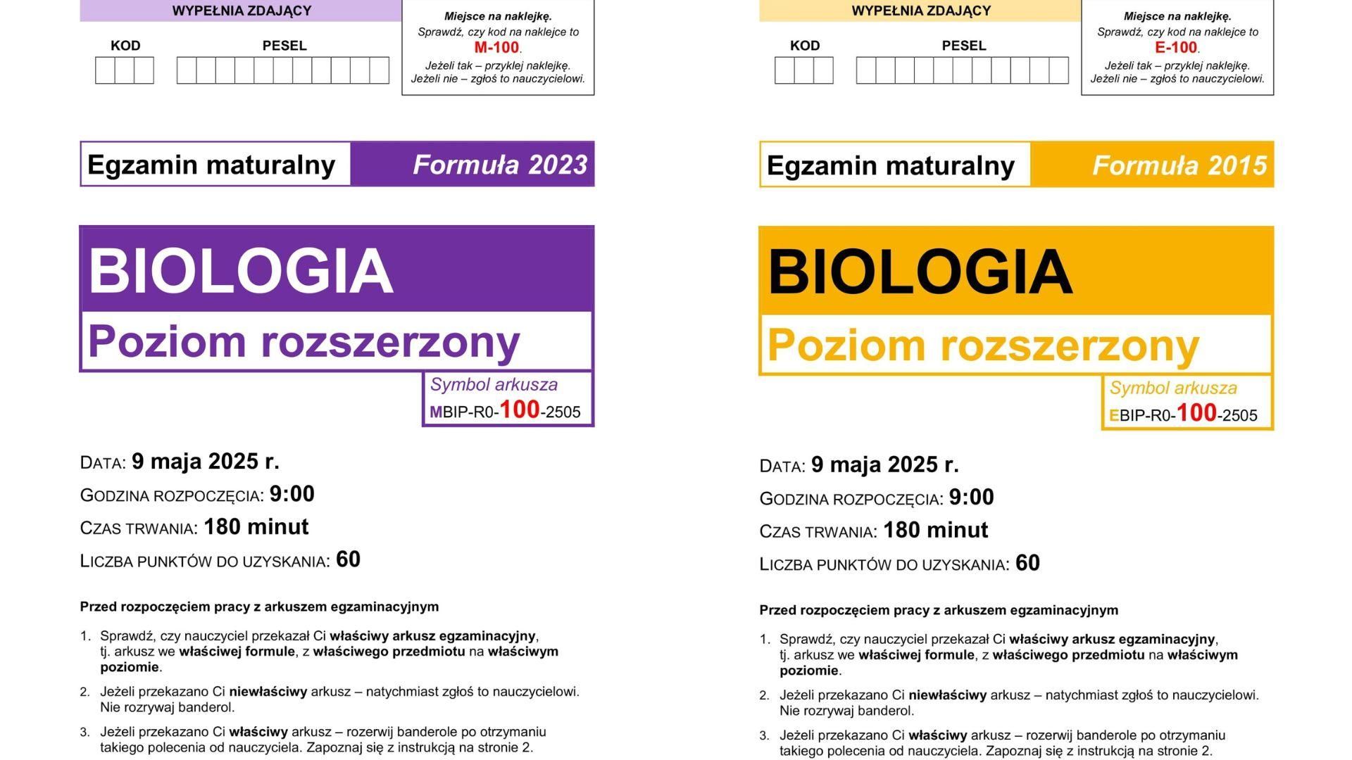 Matura 2025 z biologii. Odpowiedzi do zadań i arkusze CKE - Rzeszów Radio ESKA