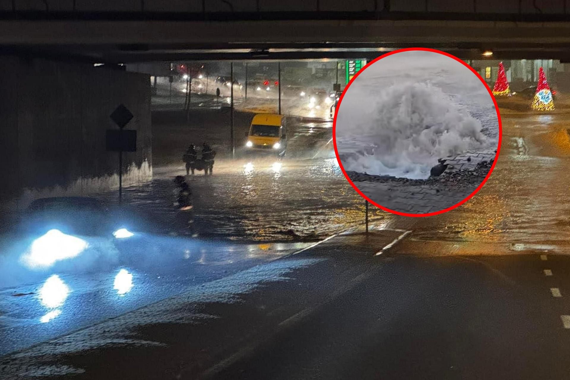 Gejzer wody zalał ulice. Ruch w Piekarach Śląskich jest sparaliżowany ...