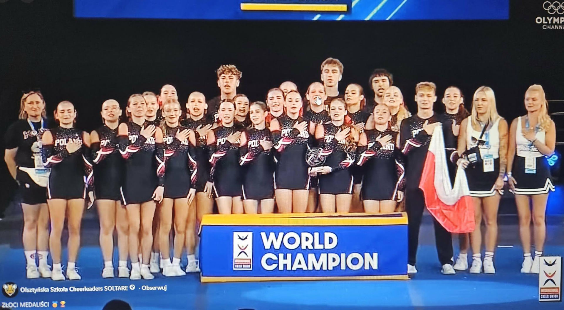SOLTARE ze złotym medalem Pucharu Świata w Cheerleadingu Sportowym ...