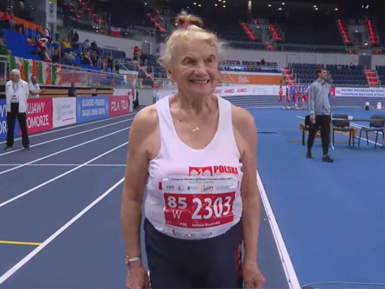 90-letnia Janina Rosińska mistrzynią Polski! Co za obrazki! - Super ...