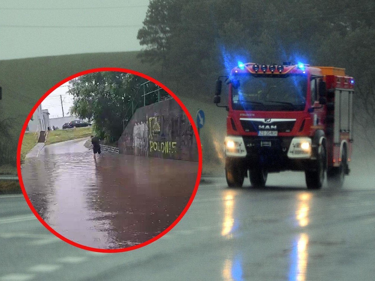 Potężne ulewy zalały Śląsk. Tysiące strażaków wyjechało do nocnych ...
