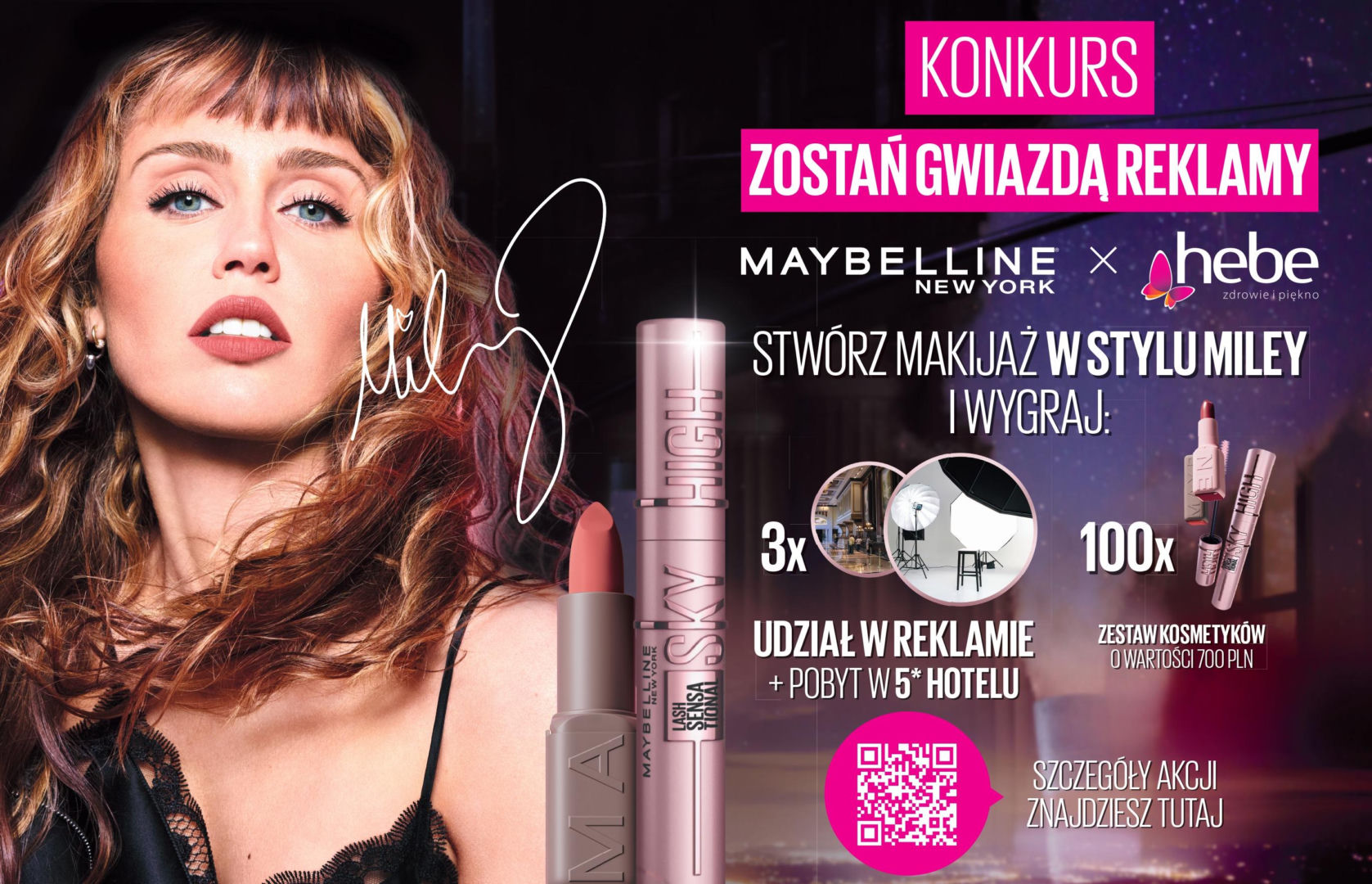 Makijaż inspirowany Miley Cyrus? Weź udział w konkursie Maybelline NY i ...