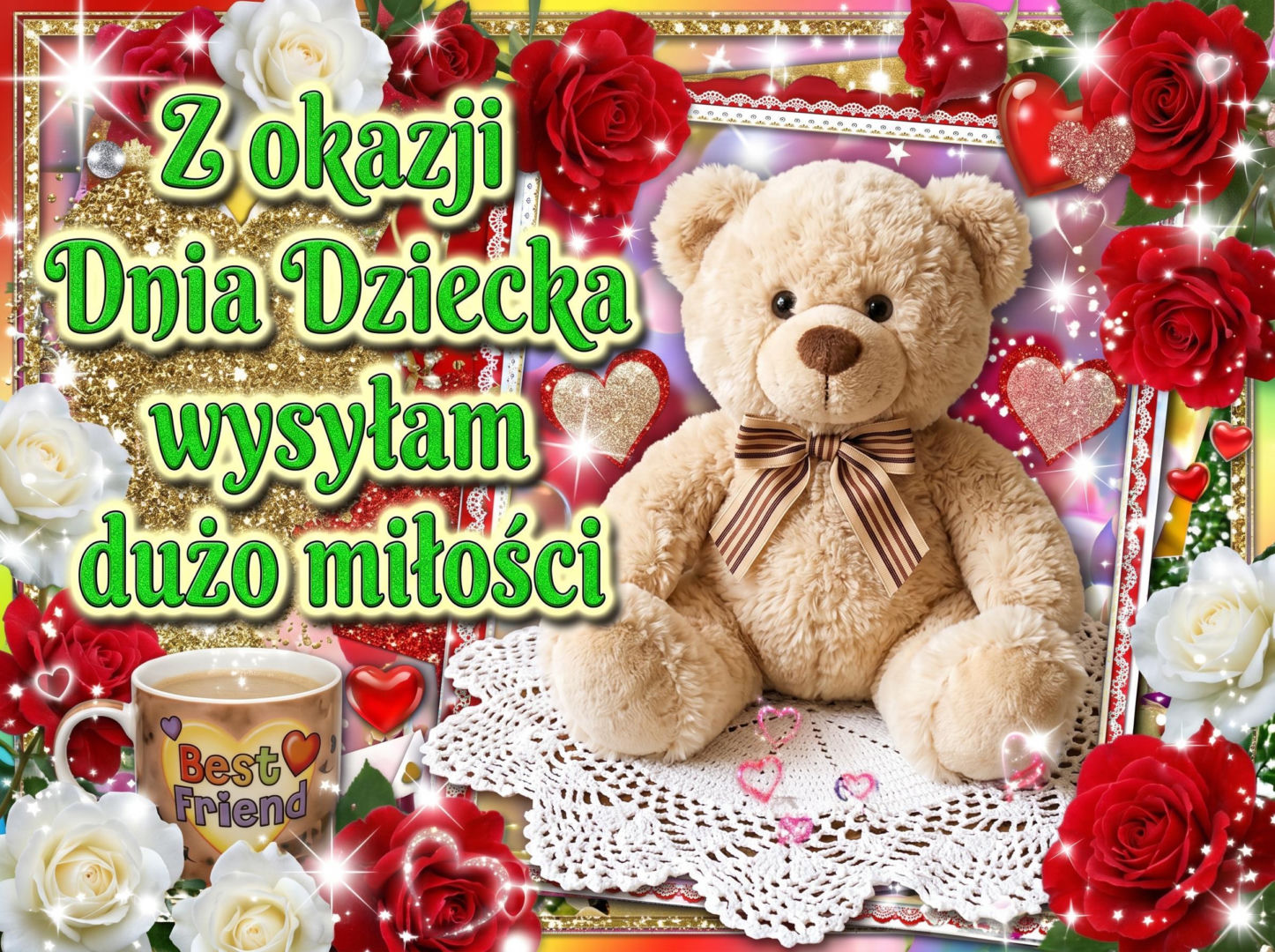 gify na dzień dziecka dla dużych i małych dzieci. Ruchome, śmieszne ...