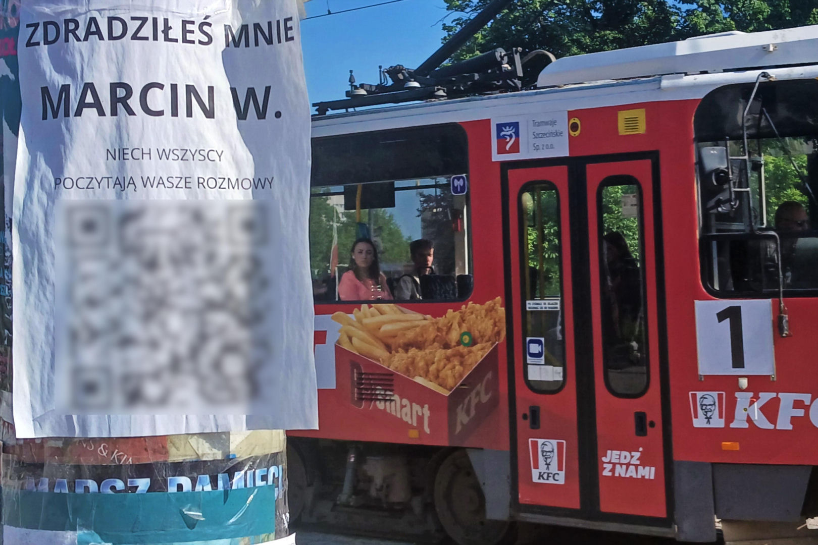 „Zdradziłeś mnie, Marcin W.”. Tajemnicze plakaty w centrum miasta pod ...