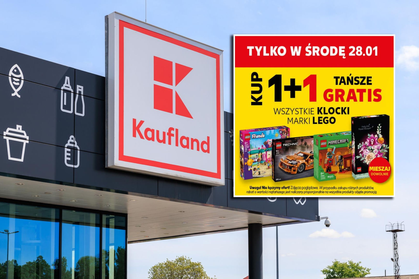 Szturm na Kaufland 28 stycznia. LEGO 1+1 gratis tylko przez jeden dzień ...